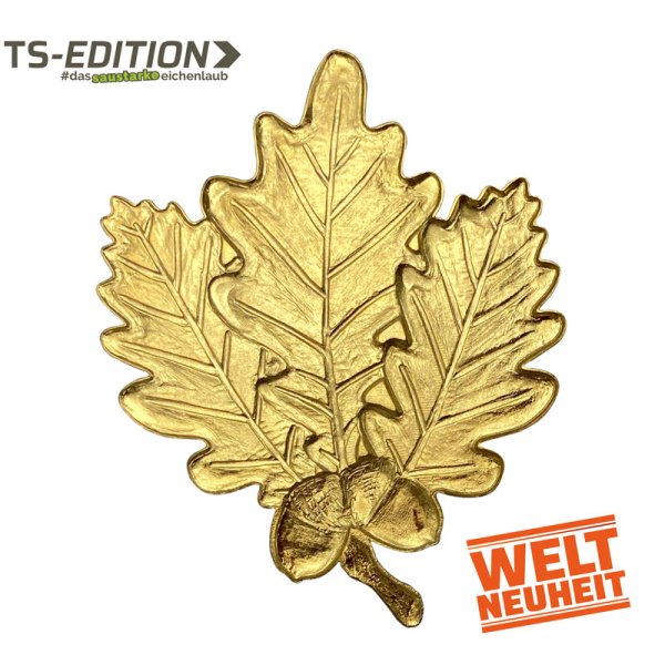 Das saustarke Eichenlaub TS, gold @ Trophäen-Service.shop
